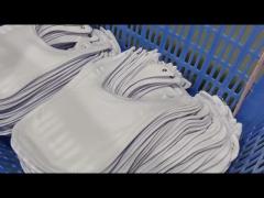 Polyester Cotton Infant Bibs DIY Sublimation Blank Baby Bibs For Heat Transfer Printing