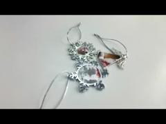 Sublimation Blank Christmas Ornaments Metal Snowflake Christmas Custom Christmas Tree Ornaments