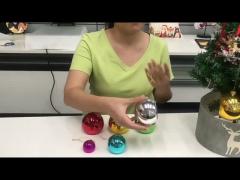Christmas Tree Hanging Ball Custom Plastic Sublimation Christmas Balls Ornaments