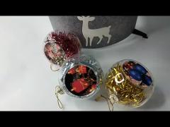 Custom Printing 8CM Glass Christmas Ball Ornaments Sublimation Blank
