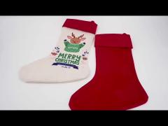 Christmas Tree Decoration Sublimation Blank Christmas Stockings Tree Ornaments