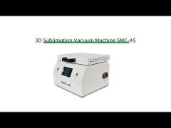 Macchina per sublimazione 3D mini da scrivania A5 a colori SMC A5 per stampa di custodie per telefoni rivestite a sublimazione, pressa a caldo sottovuoto 3D