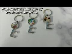 サブライメーション ボトル オープナー キーチェン 空白 カスタム プリント 多機能金属 キーチェン サブライメーション ボトル オープナー