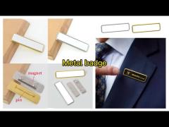 Reusable Blank Sublimation Name Badge Magnetic Name Tags Custom Logo