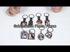 Custom Key Chains Key Promotion Gifts Blank Custom Logo Leather Strap Keychains Sublimation Metal Keychain