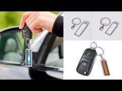 Zinc Alloy Metal Custom Souvenir Car License Plate Sublimation Car License Plate Keychain