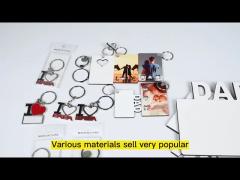 Metal Blank Sublimation Keychain I LOVE Heart DIY Printed Photo Keychain Pendant