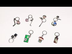 Personalized Zinc Alloy Sublimation Metal Blank Hockey Keychains Blanks Fathers Day Gift Keychain