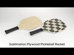 Custom Logo Double Sided Printed Plywood Pickleball Paddle Sublimation Blank Pickleball Paddles