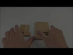 나무 장식품에 승화 DIY 책상용 휴대폰 나무 받침대 나무 휴대폰 홀더