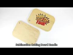 Rounded Rectangle Design Custom Wood Cutting Board DIY Sublimation Kitchen Chopping Block With Hanging Hole