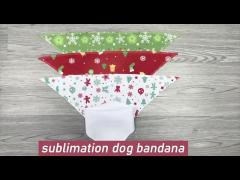 Blank Sublimation Pet Scarf DIY Custom Printed Polyester Sublimation Dog Bandana