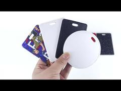Sublimation Luggage Tag Blanks DIY Print PU Leather Glitter Back Blank Sublimation Luggage Tags