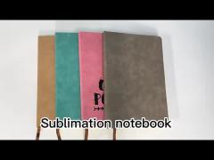 A5 Sublimation Blanks Journal Diary Agenda Notepad Cuadernos Sublimables Custom Colored PU Leather Sublimation Notebook