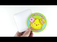 Custom Coaster Sublimation Blanks Leather Coasters With Logo