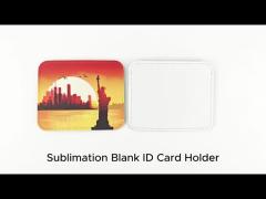Blank Sublimation Money Card Holder Personalized Leather Business Card Holder