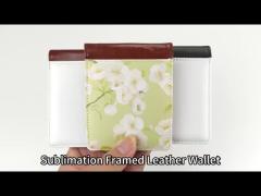 Personalized Mens Bifold Wallet Pu Leather Blank Sublimation Wallets