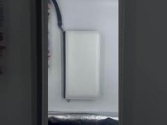 Portafogli a grande capacità in cuoio bianco per uomini e donne