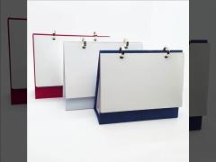 8インチ ブランク昇華カレンダー 15ページ取り外し可能なルーズリーフオフィス用カレンダーノート DIY卓上装飾