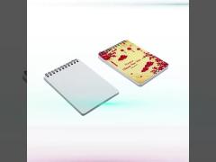 DIY 双面印刷 PET プラスチック 垂直空白 サブライメーションコイル ノートブック A6 個別化された螺旋ノートブック