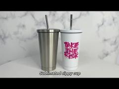 500ml And 750ml Sublimation Double Wall Coffee Mug Stainless Steel Sublimation Tumblers With Lid