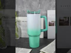 Stainless Steel Blank 40oz Sublimation Tumbler With Handle Custom Tumblers With Logo
