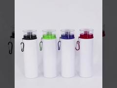 750ml Sublimation Aluminum Sport Water Bottle With Carabiner Blanks