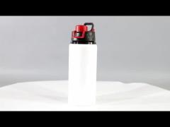 Sublimation Blanks 600ml White Aluminum Sport Water Bottle Portable For Heat Press Transfer Printing