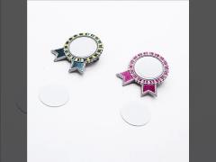 Custom Sublimation Round Metal Brooches Women DIY Pin Badge