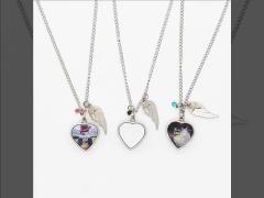 Sublimation Memorial Ash Necklace With Birthstone Personalized Cremation Necklace For Ashes