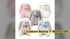 DIY Easter Bunny Plush Custom T-Shirt Craft