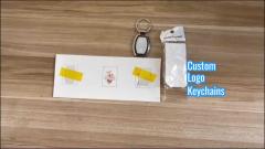 Custom Logo Sublimation Keychains Business Gifts