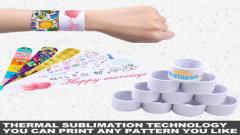 Custom Slap Bracelets Sublimation Printing