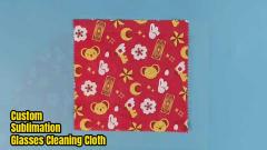 Custom Logo Lens Cloths Sublimation Glasses Cleaning Cloth