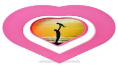 Magnetic Levitating Heart Photo Frame Custom Gift Idea