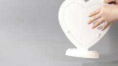 Heart Photo Frame Sublimation Mirror LED