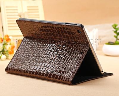 Chine cas en cuir de crocodile pour l'air d'Ipad, caisse protectrice pour l'air d'Ipad, accessoire pour Ipad à vendre