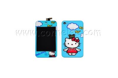 Chine Ensemble d'Iphone 4S de l'écran d'affichage à cristaux liquides de bonjour-Kitty et de la couverture arrière, pièces de réparation pour Iphone 4S à vendre