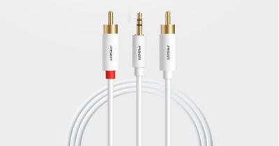 Chine Brand new and original Pisen 3.5mm to 2RCA audio cable, Pisen audio output for computer à vendre
