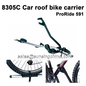 Cina 8305C2 Universal Bike Carrier Aluminum Alloy Car Top Roof Mount for 1 Bike Travel Luggage in vendita