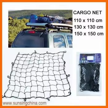 中国 High Quality UNIVERSAL Nylon Cargo Net Lightweight and Durable for Luggage Carrier Cost-Effective Roof Mount RacK 販売のため