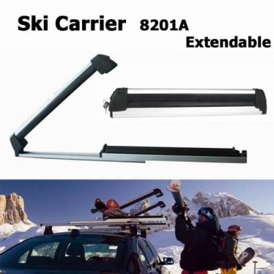 中国 Aluminum Roof Mounted Skis And Snowboards Ski Carrier Extendable For universal 販売のため
