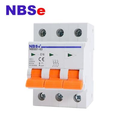 Cina Interruttore leggero di NBSe 3P 16A mini, tipo elettrico di CA dell'interruttore in vendita