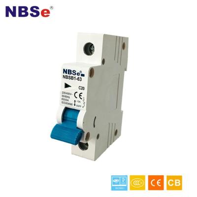 Cina NBSB1-63 micro alta estinzione automatica di auto della maniglia di sicurezza dell'interruttore 50/60Hz in vendita
