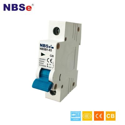 Cina NBSB1 piccolo interruttore di serie 1P 20A, contenitore di interruttore miniatura in vendita