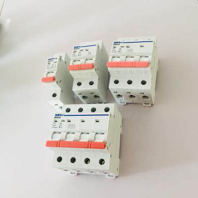 Cina micro protezione di sovraccarico del montaggio della ferrovia di BACCANO dell'interruttore 18mm di 3P 63A in vendita