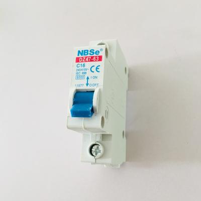Cina Protezione corrente miniatura di cortocircuito dell'interruttore di serie di NBSe DZ47 in vendita