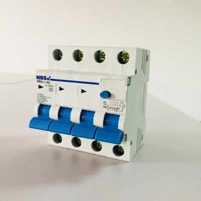 China Type A RCD Stroomonderbrekernbsl1-100 Reeks met Stroom die Prestaties beperken Te koop
