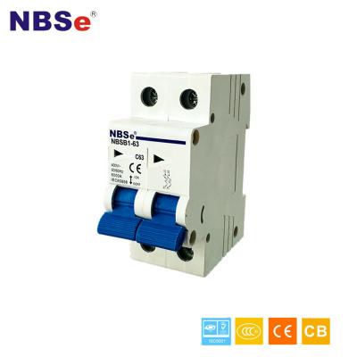 Cina NBSB1 serie 2P 6kA un interruttore di 10 amp, tipo CA del commutatore di MCB 230V/400V in vendita