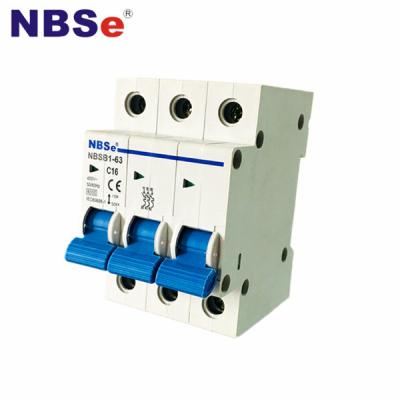 Cina NBSB1 serie 2P 6kA un interruttore di 10 amp, tipo CA del commutatore di MCB 230V/400V in vendita